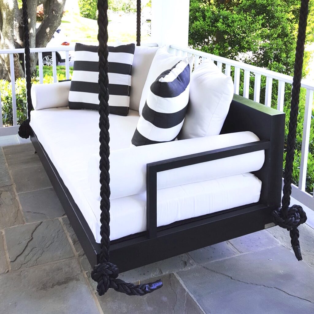 The Charlotte Swing Bed | Modern Hanging Porch Bed